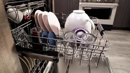39 dBA Dishwasher in PrintShield™ Finish with Third Level Utensil Rack ...
